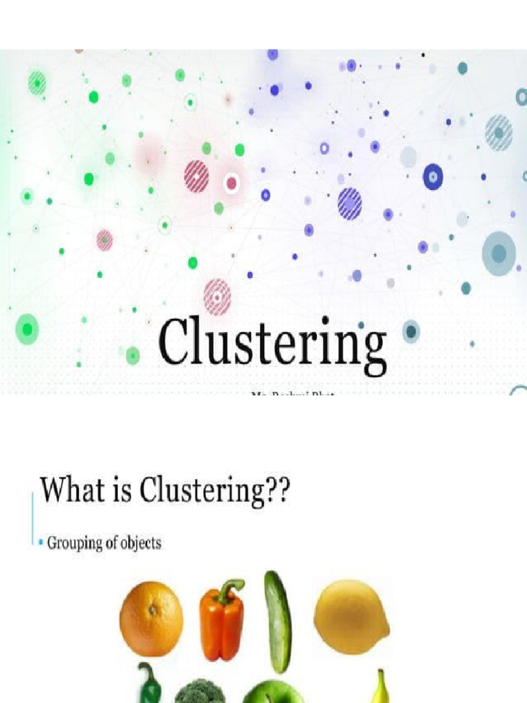 Cluster | PDF | Cluster Analysis | Applied Mathematics