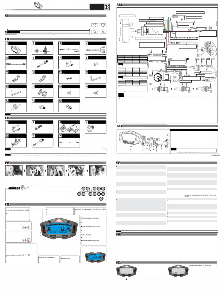 Manual Marcador DB-03R Koso | PDF