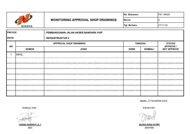 Approval Shop Drawing | PDF