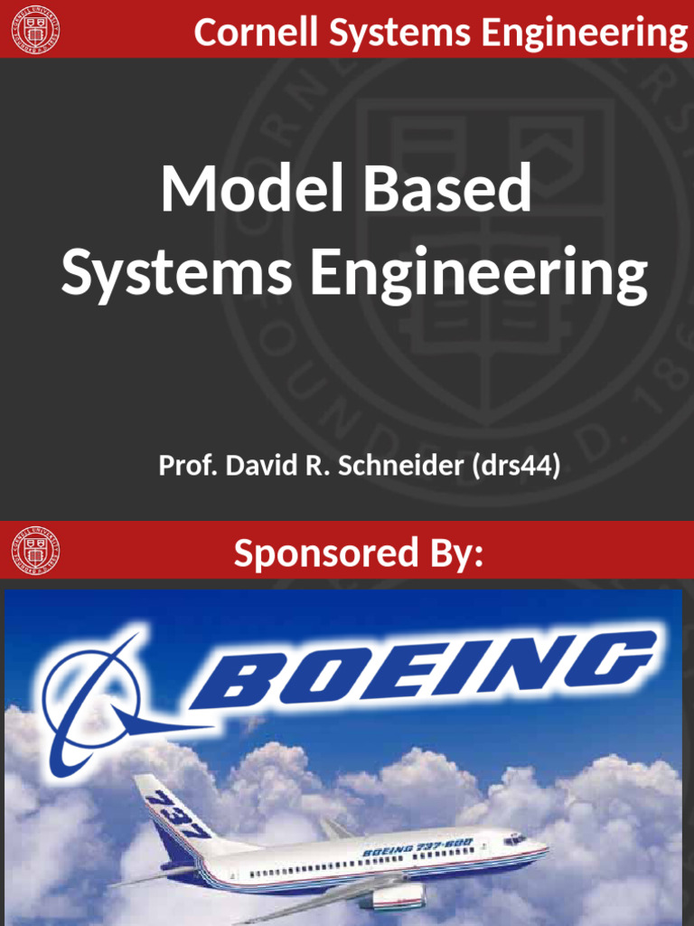 SysEng 5100 Dave Lecture 1 2024 | PDF | Systems Engineering | Engineering