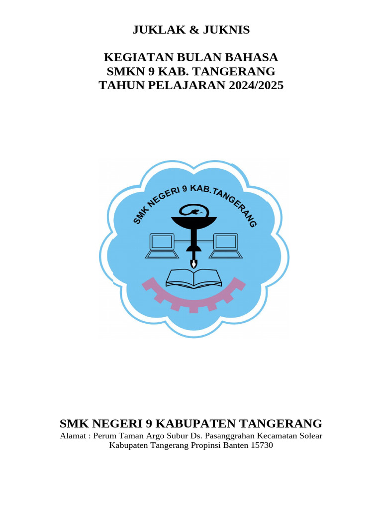 Juklak Jukinis Bulan Bahasa 2024 | PDF