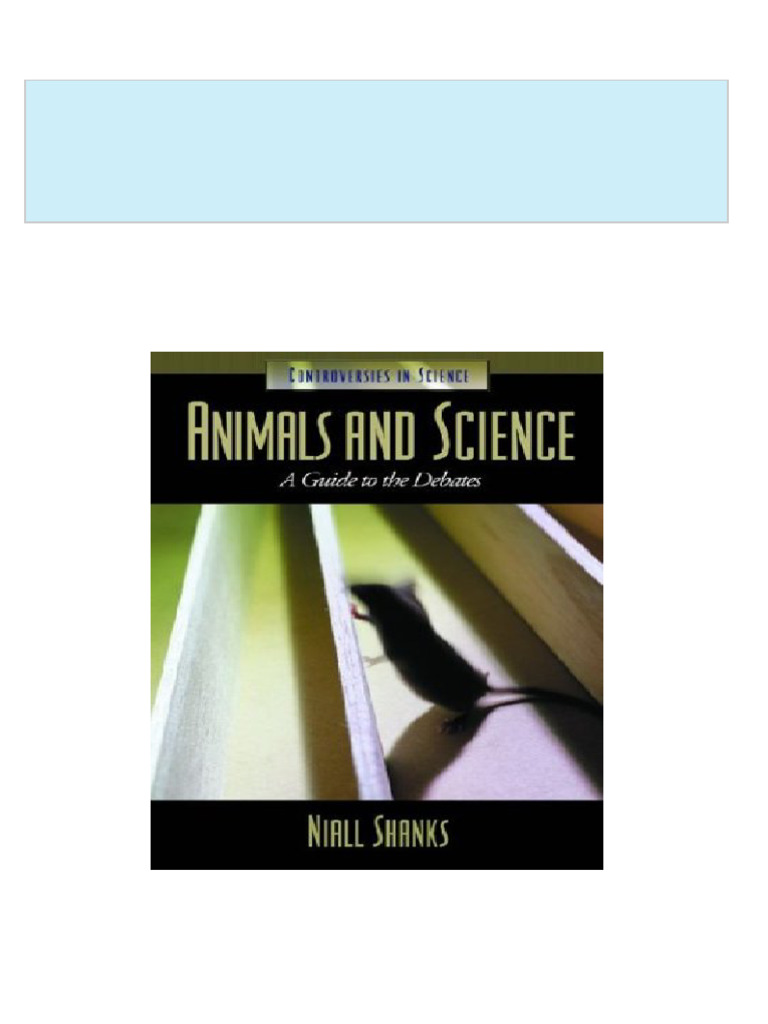 Instant download Animals and Science A Guide to the Debates Niall ...