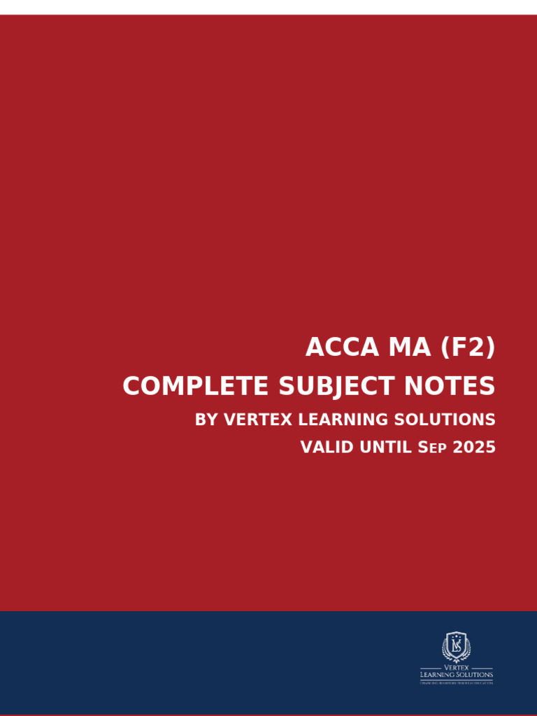 F2 - Complete Notes 2025 | PDF | Sampling (Statistics) | Chart