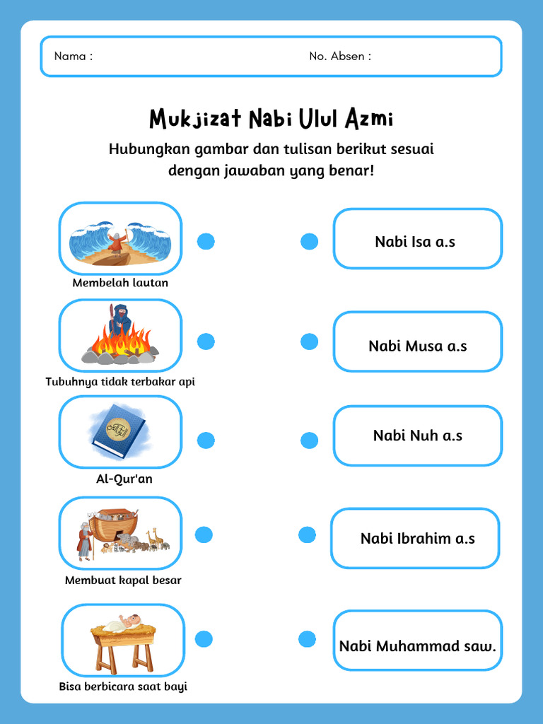 LKPD Mukjizat Nabi Ulul Azmi | PDF