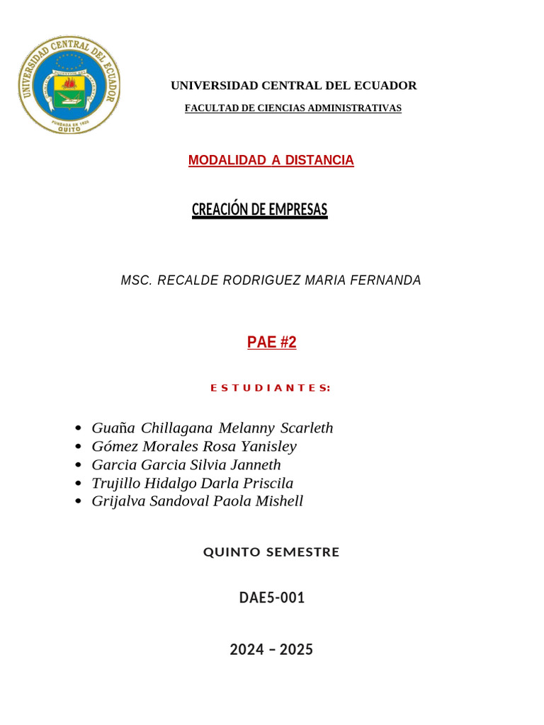 PAE#2 | PDF | Business | Panadería