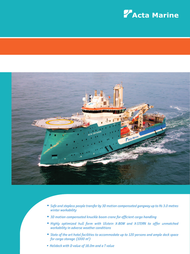 Brochure Acta Centaurus 20 | PDF | Crane (Machine)