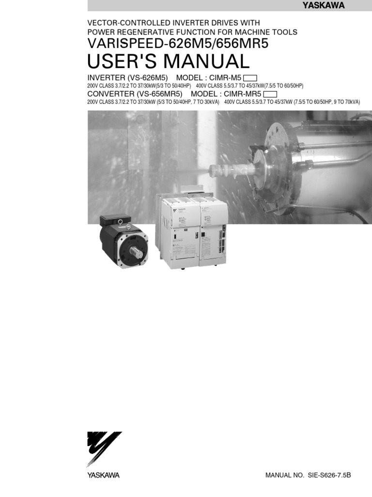 Varispeed 626M5-656MR5 User's Manual | PDF | Power Supply | Electrical ...