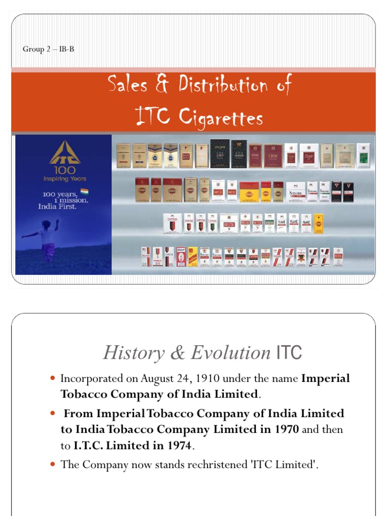 Distribution of ITC Cigarettes | Tobacco | Industries
