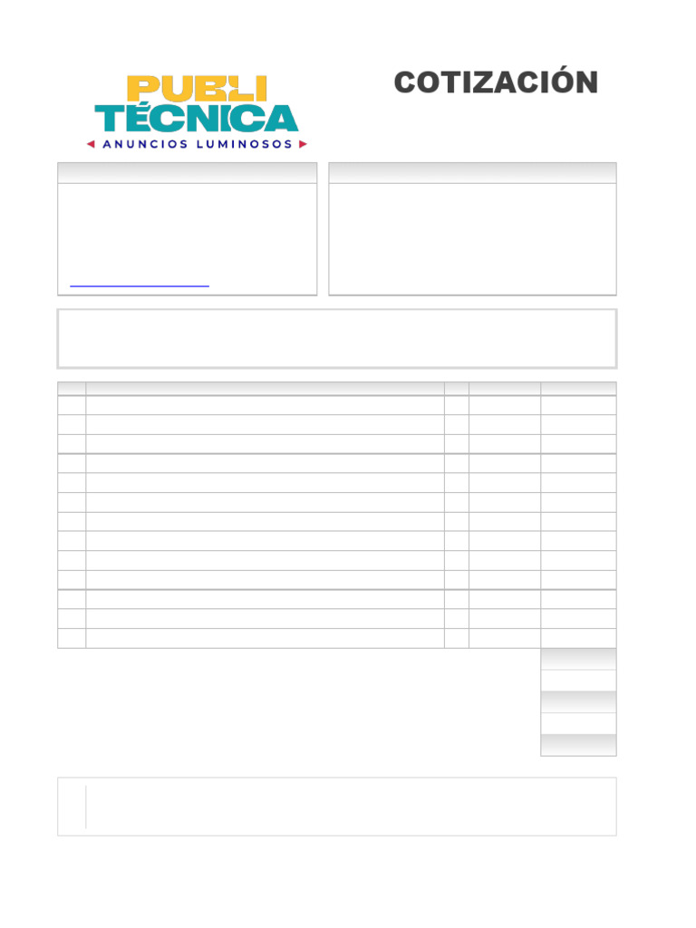 Cotización para TEEN 22 Boutique | PDF | Electrodinámica | Componentes