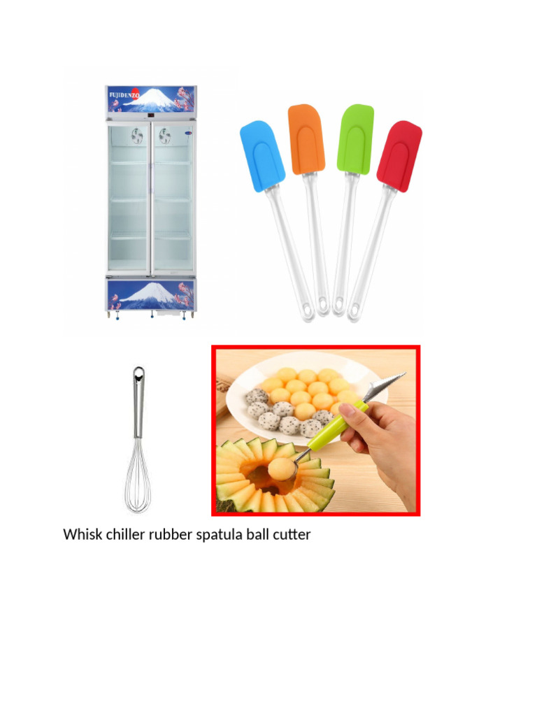 Whisk Chiller Rubber Spatula Ball Cutter | PDF