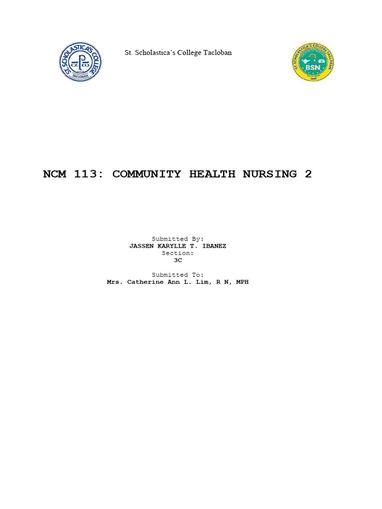Jassen Karylle T. Ibanez BSN 3-C-NCM-113-FNCP | PDF | Hypertension ...