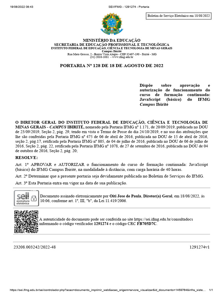 Portaria de Autorizacao - Java Basico | PDF