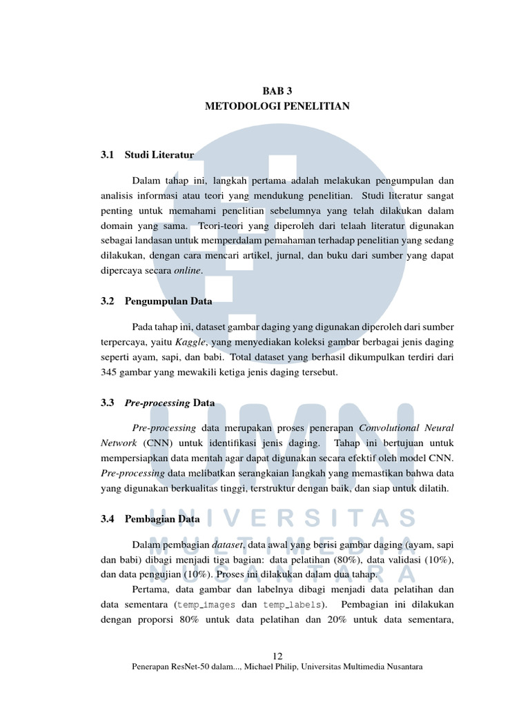 BAB III Resnet | PDF