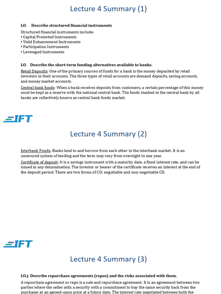 Summary FI02 4 | PDF