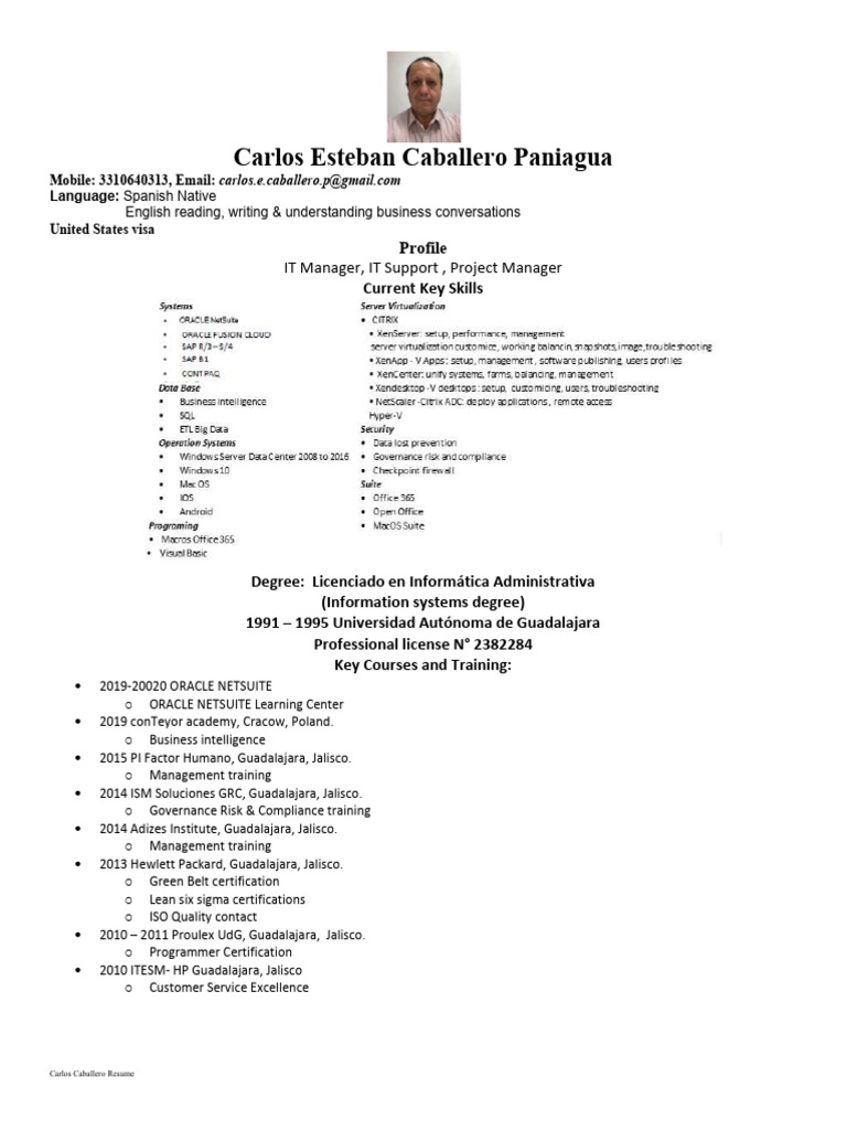 RESUME PAGE 1 | PDF
