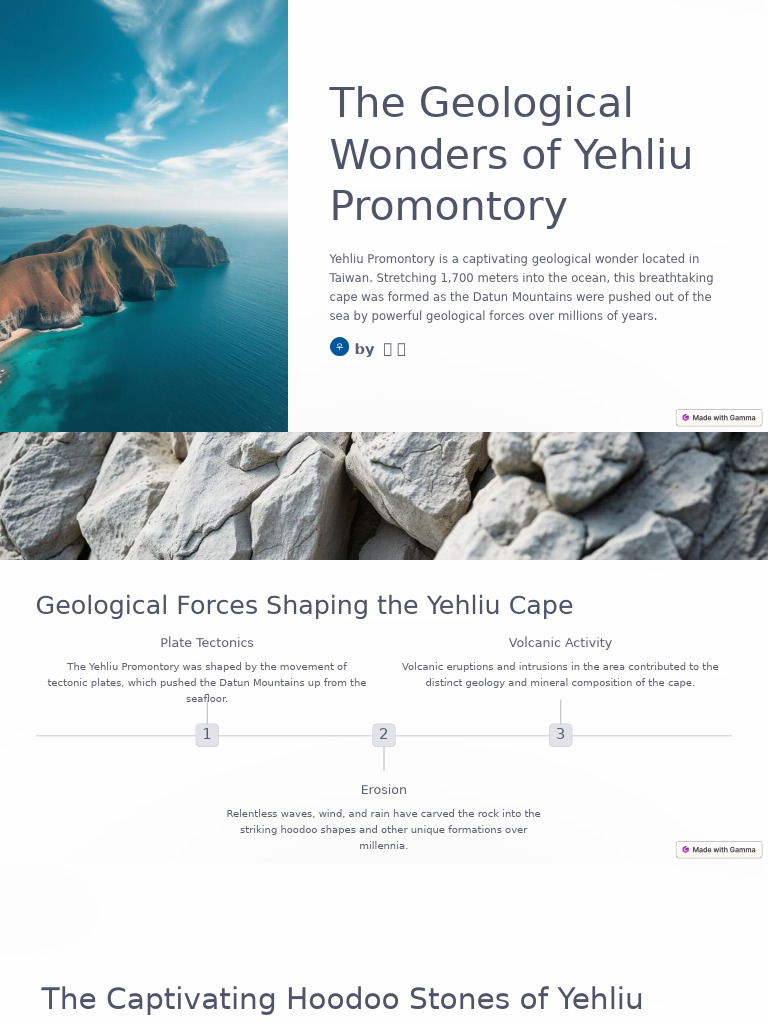 The Geological Wonders of Yehliu Promontory | PDF | Geology | Rock ...