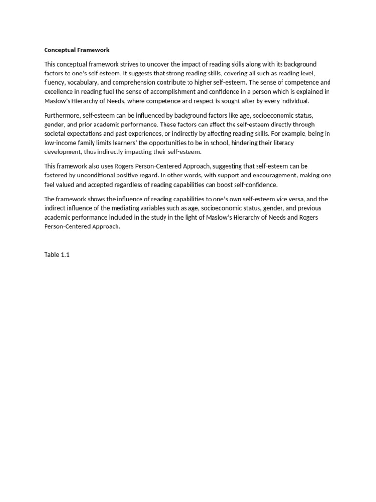 Conceptual Framework Draft | PDF