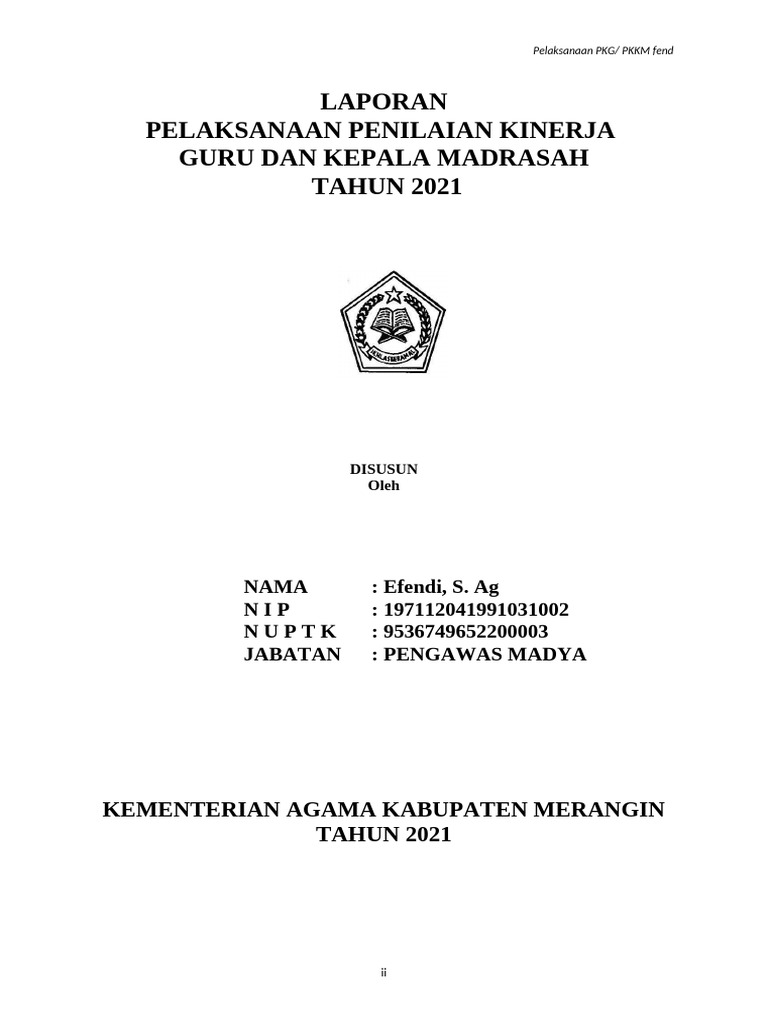 Laporan PKG PKKM 2021 | PDF