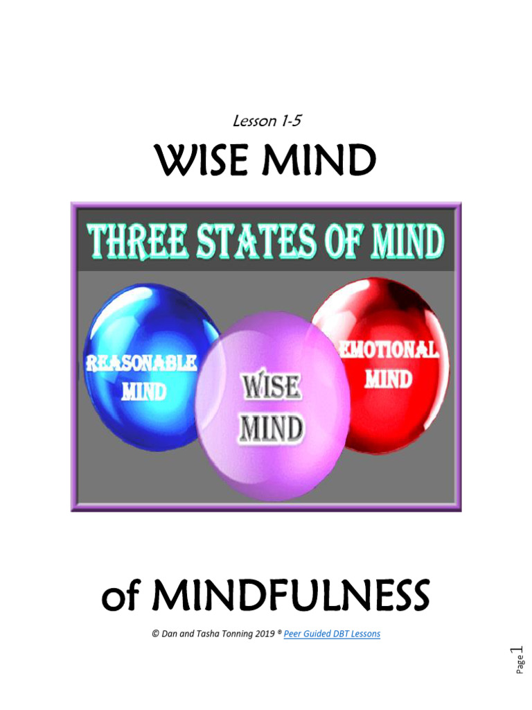 1-5 Mindfulness Wise Mind | PDF | Mind | Feeling