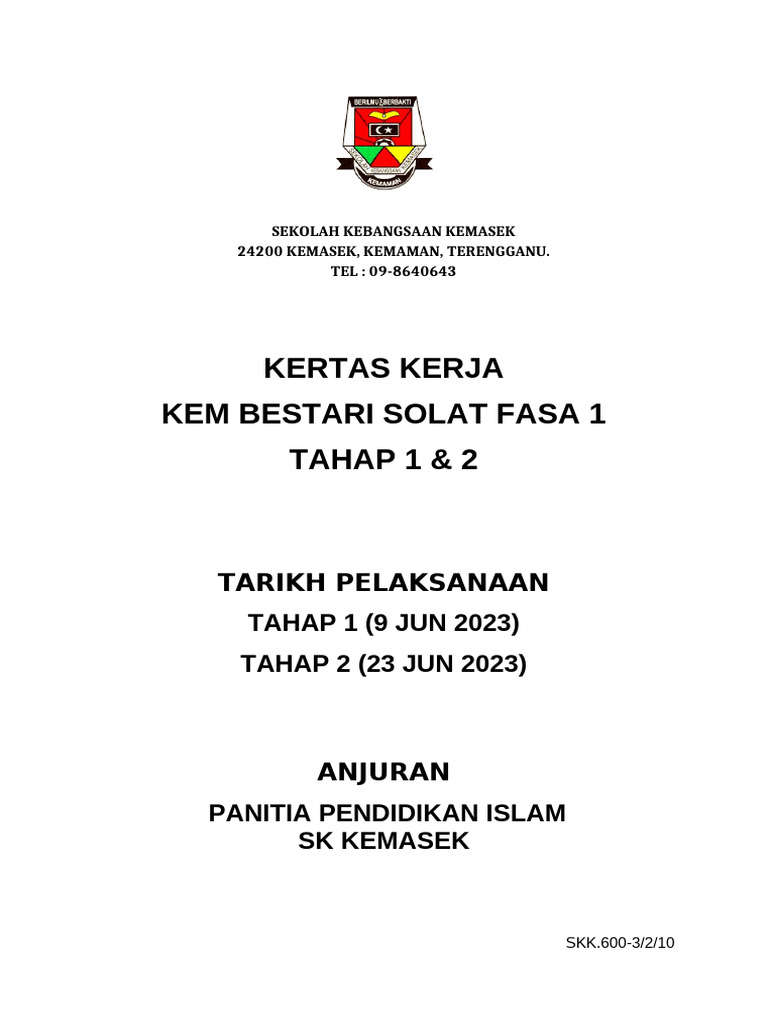 KEM BESTARI SOLAT FASA 1 (THP1 &2) | PDF