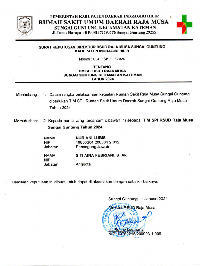 SK SPI TA 2024 | PDF