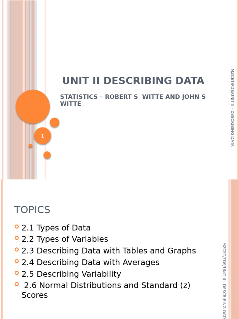 UNIT II | PDF | Statistics | Quartile