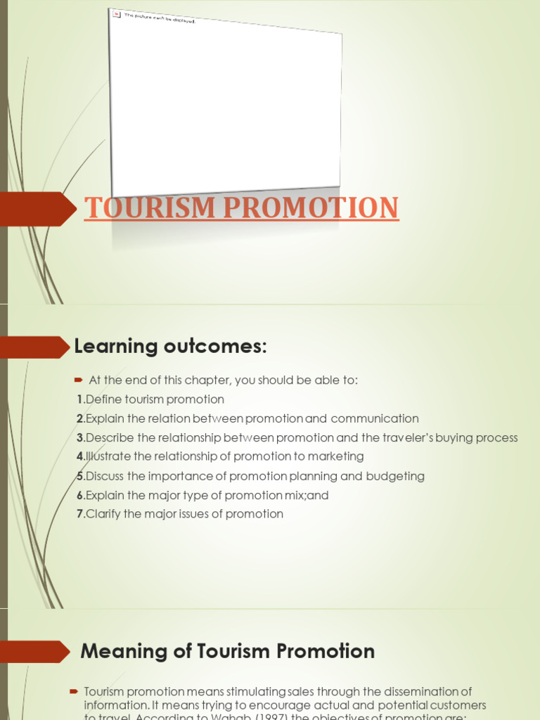 Tourism-Promotion | PDF | Marketing | Communication