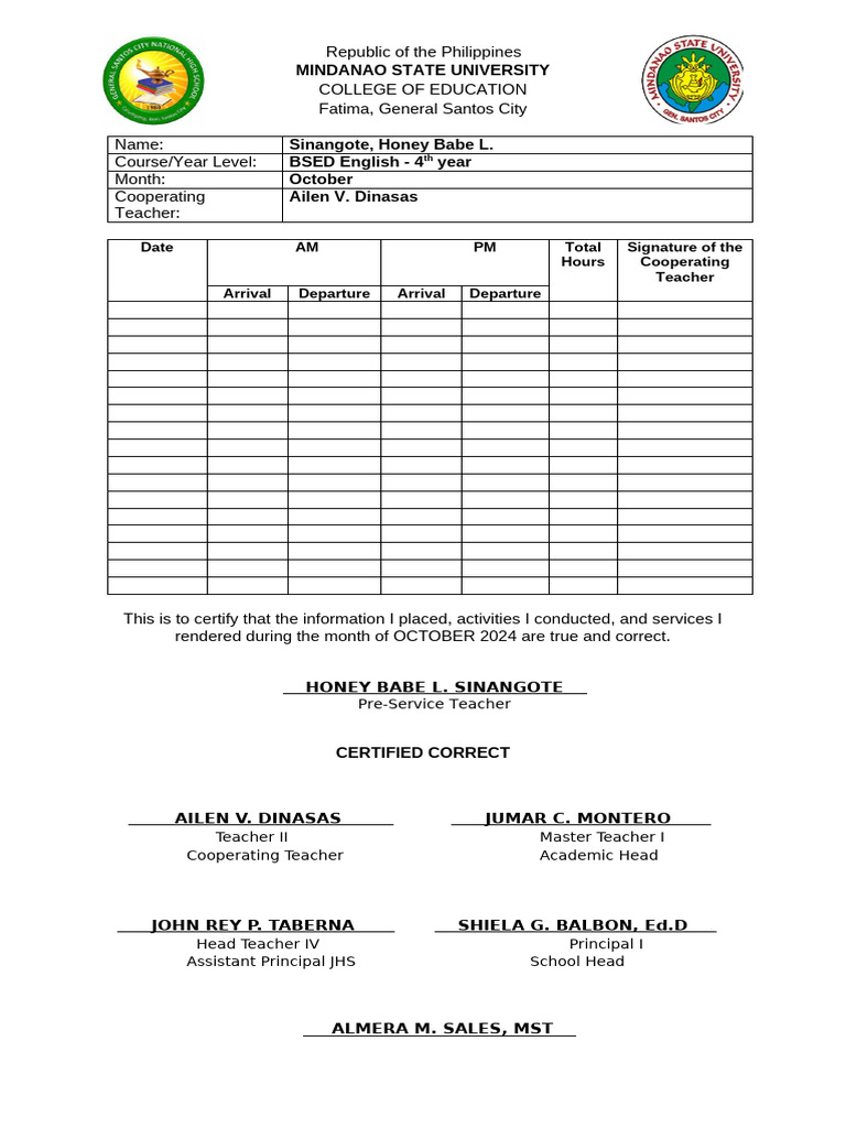 DTR GSCNHS (FINAL) | PDF