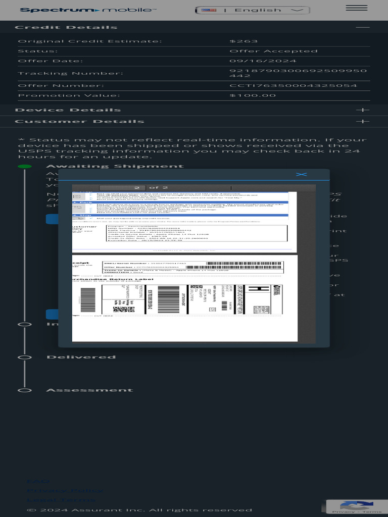 Track Your Spectrum Order Status | PDF | United States Postal Service ...