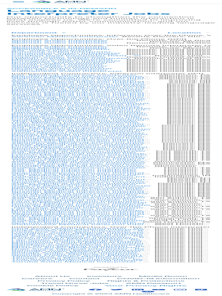 Medical Interpreter Jobs AMN Healthcare | PDF | Language Interpretation ...