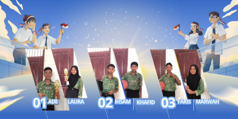 Banner Acara Pemilihan Ketua Osis Ilustratif Biru Dan Putih | PDF