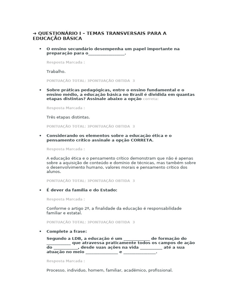 I - Temas Transversais para A Educação Básica | PDF | Sociologia | Estado