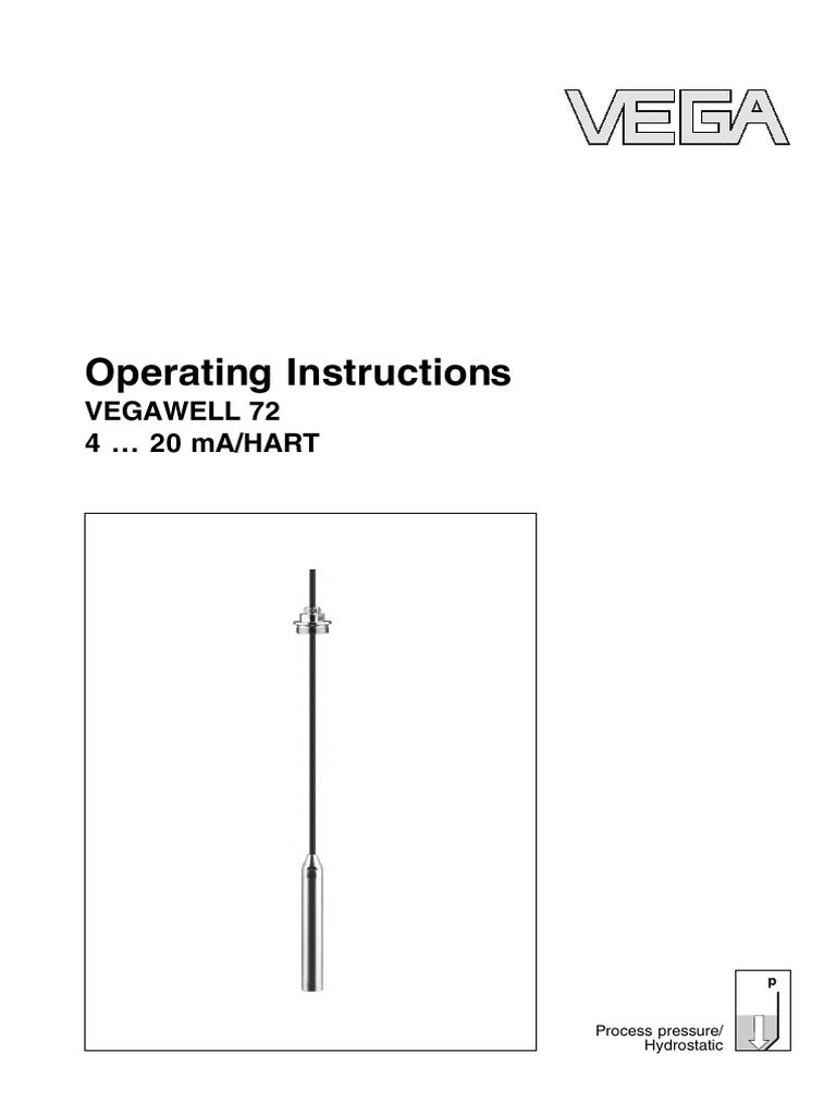 VEGAWELL 72 Operating Instructions | PDF | Screw | Power Supply