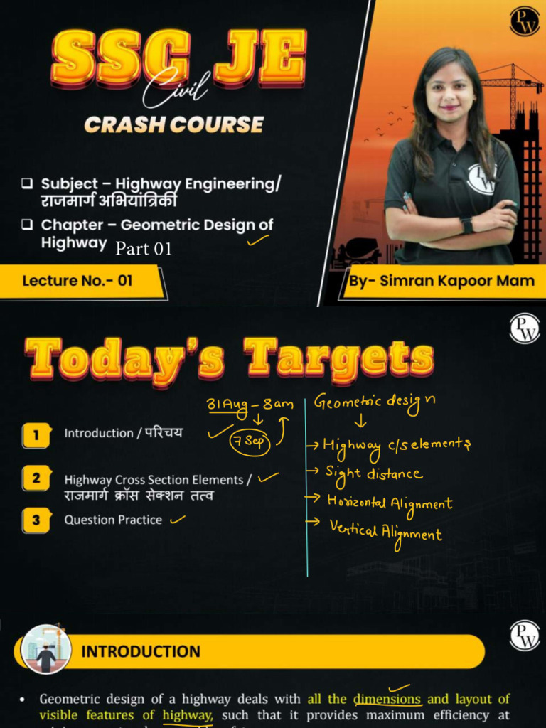 Highway 01 - Class Notes | PDF