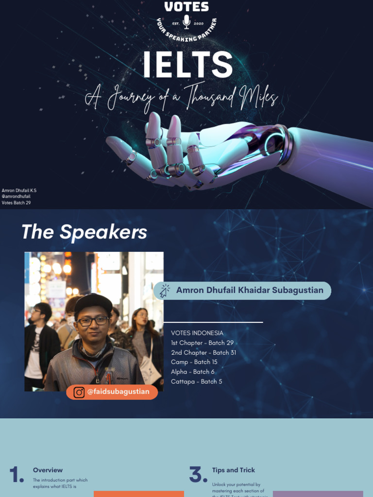 Ielts Presentation Votes 2nd Chapter - Batch 39 | PDF | International ...