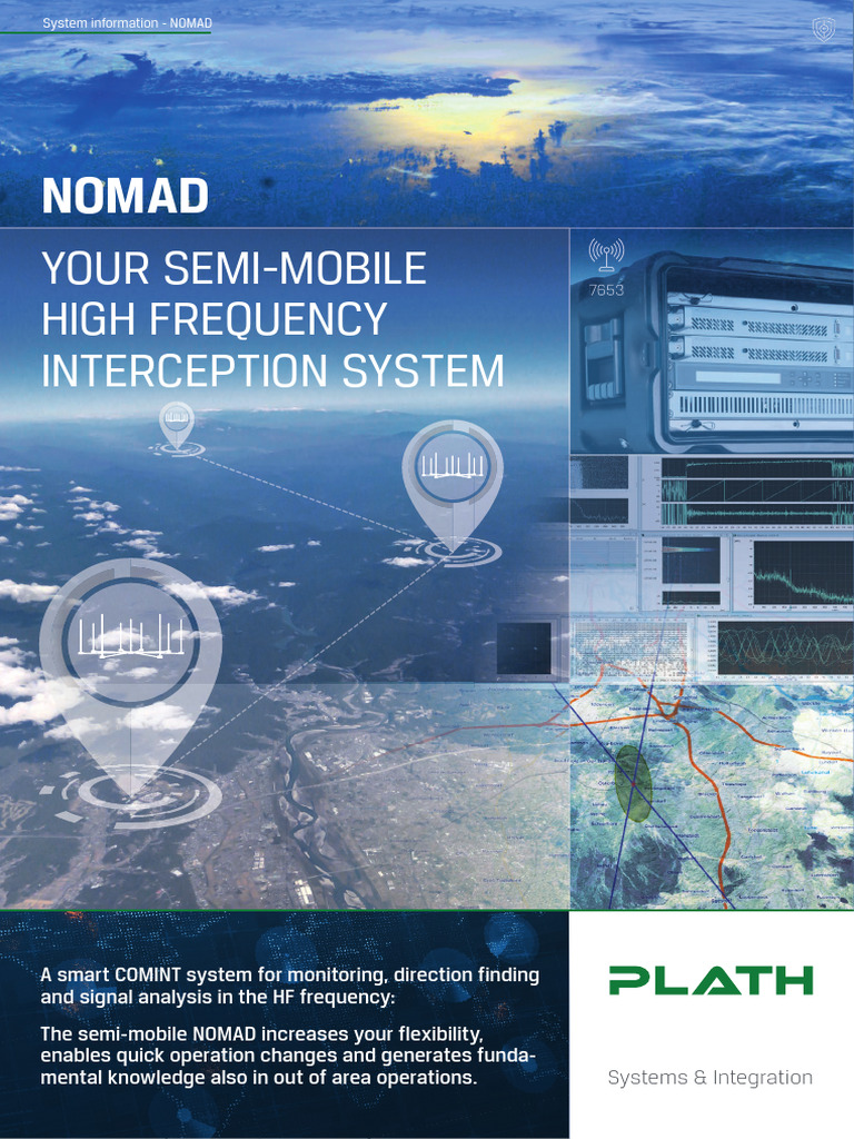 Broshure PLATH NOMAD en V1.0 | PDF | Signals Intelligence | High Frequency
