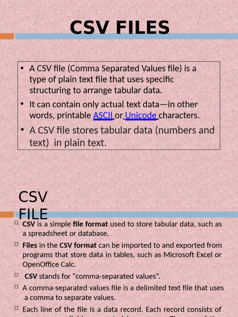 Csv Files | PDF | Comma Separated Values | Computing Csv Files | PDF | Comma Separated Values | Computing