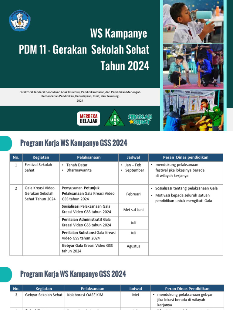 Program WS Kampanye GSS 2024 | PDF