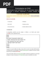 Formulario XAMPP PHP HTML | PDF | Php | Servidor HTTP Apache