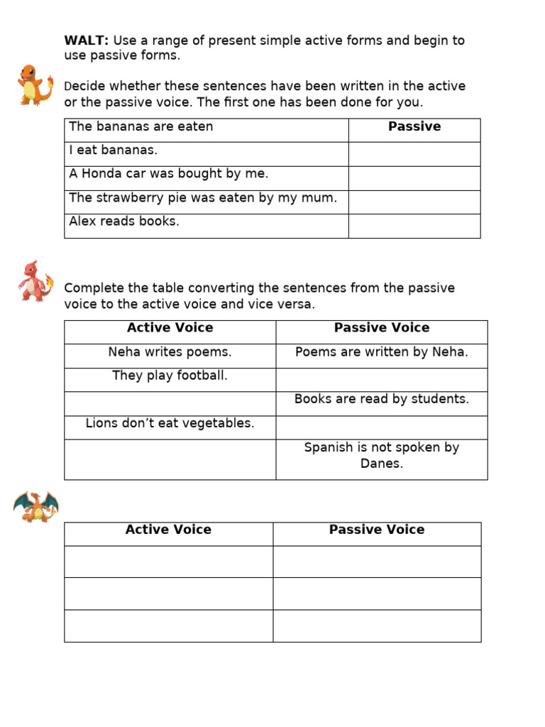 6ug.03 - Use A Range of Present Simple Active Forms and Begin To Use ...