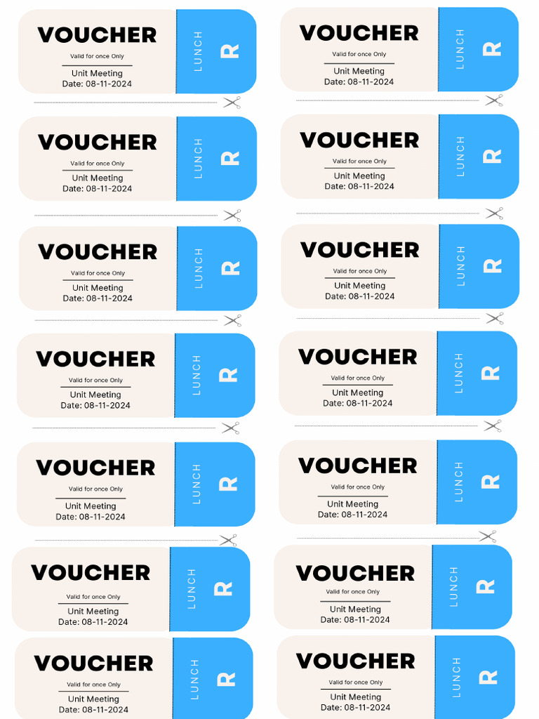 Colored Clean Shopping Voucher Coupon | PDF