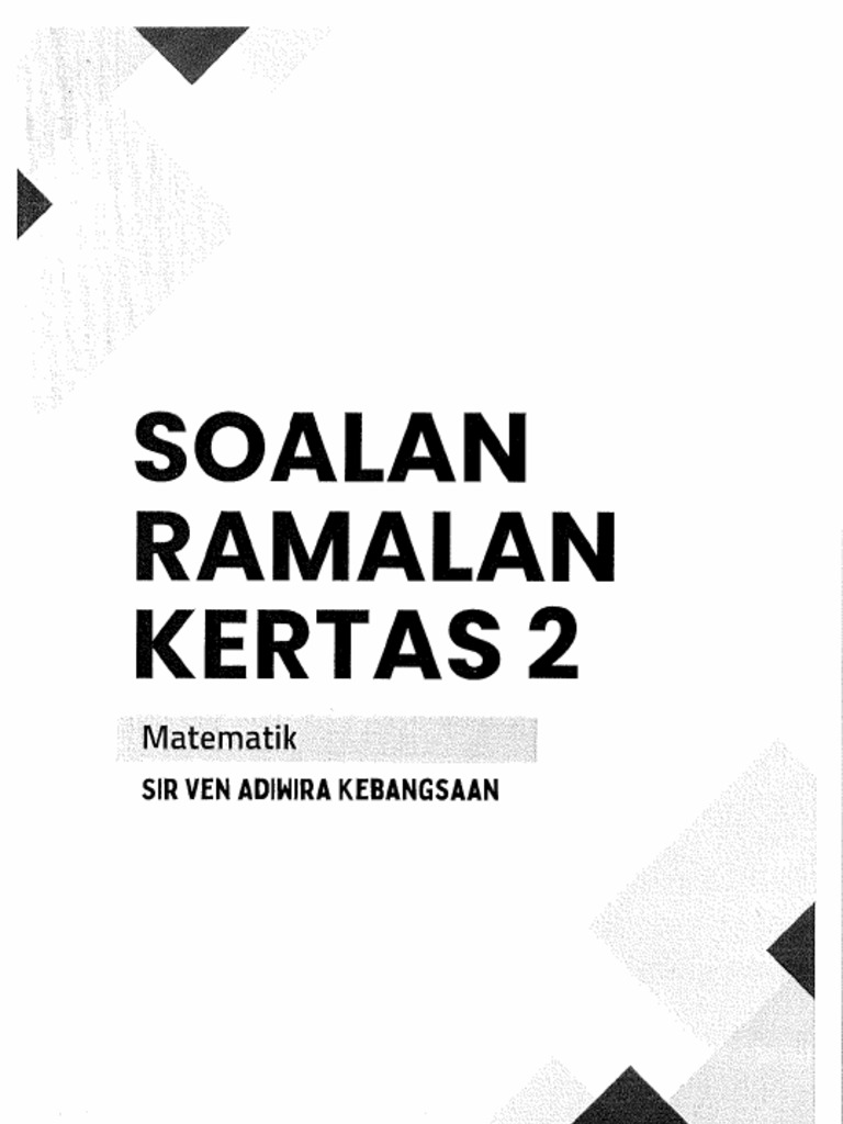 Soalan Ramalan K2 | PDF