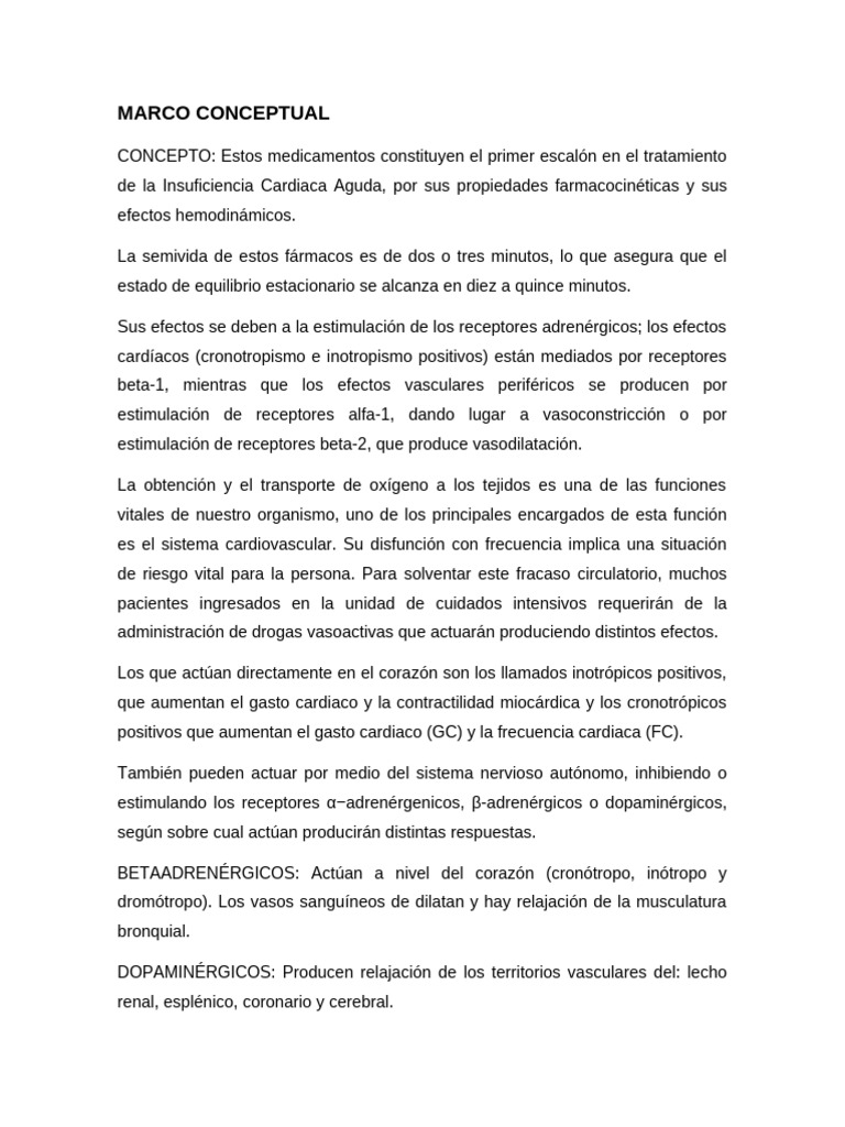 Marco Conceptual | PDF | Corazón | Dopamina