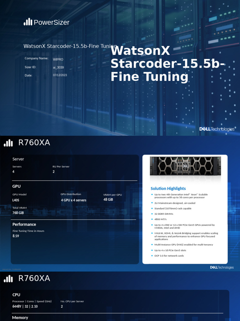 WatsonX Starcoder-15.5b-Fine Tuning | PDF | Graphics Processing Unit | Computer Hardware