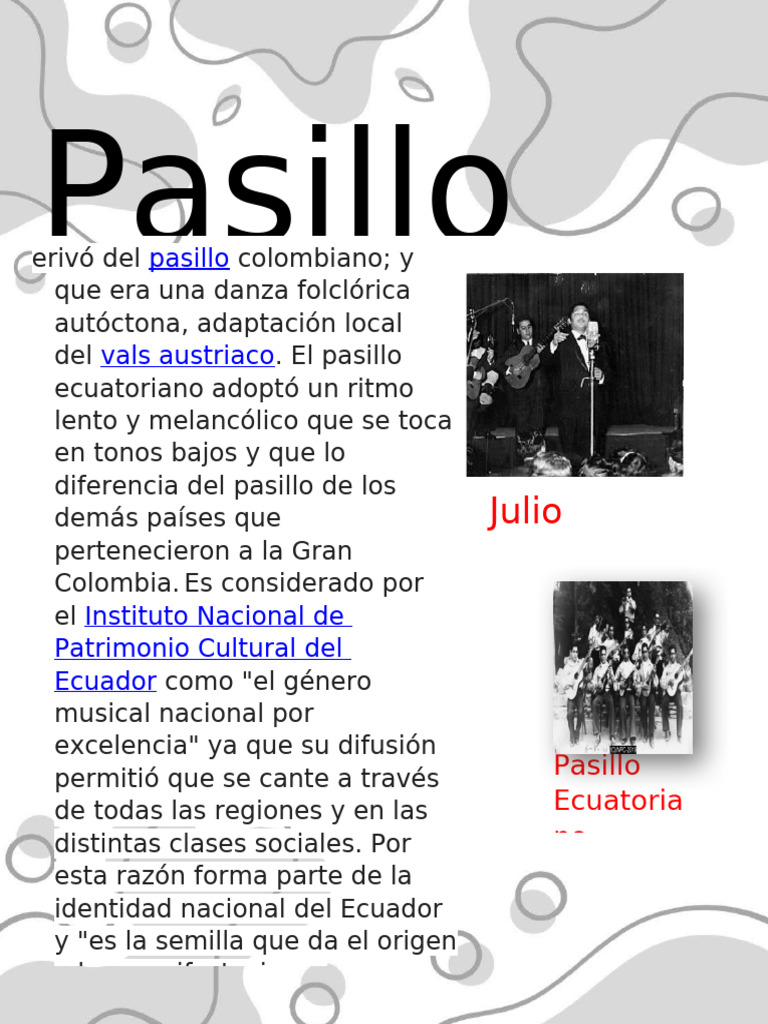 Pasillo Ecuatoriano | PDF