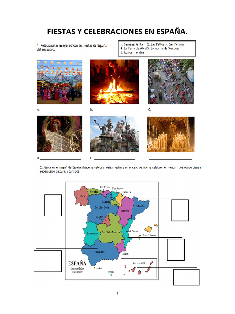 Fiestas y Celebraciones en España | PDF