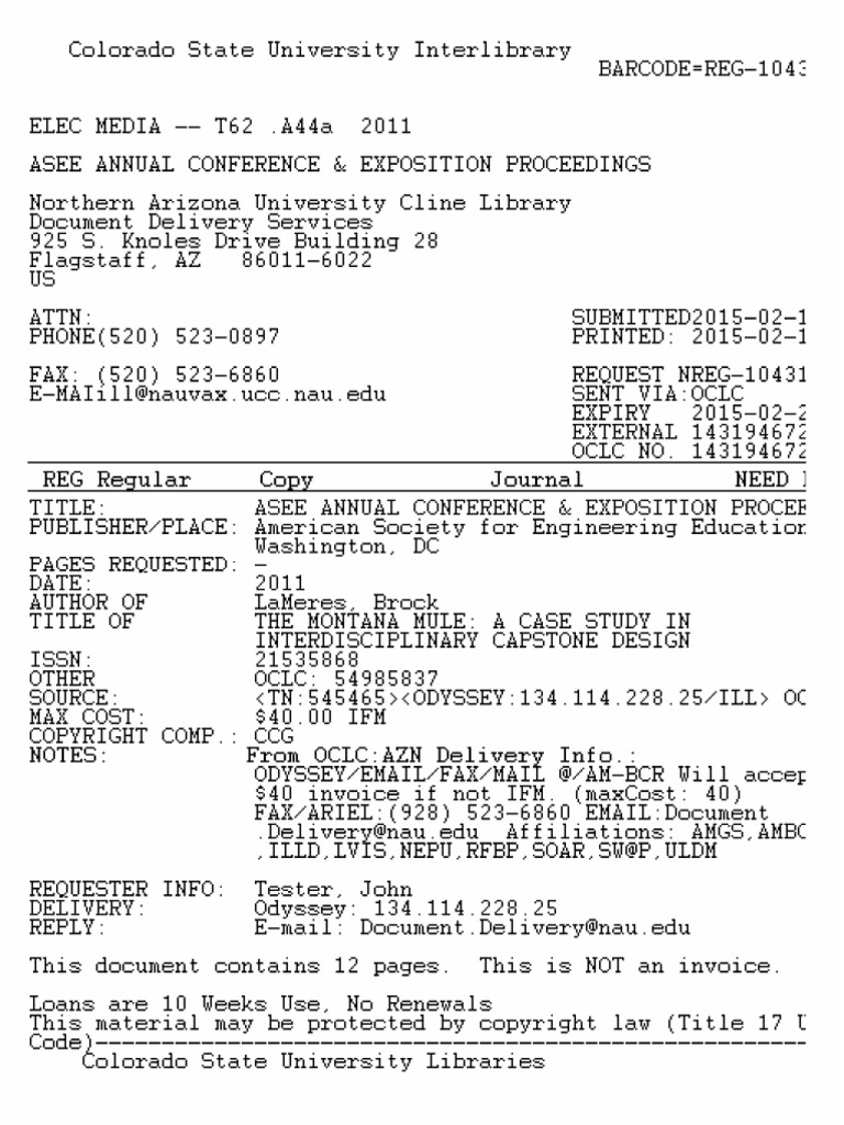The Montana MULE--A case study in interdisciplinary capstone design | PDF