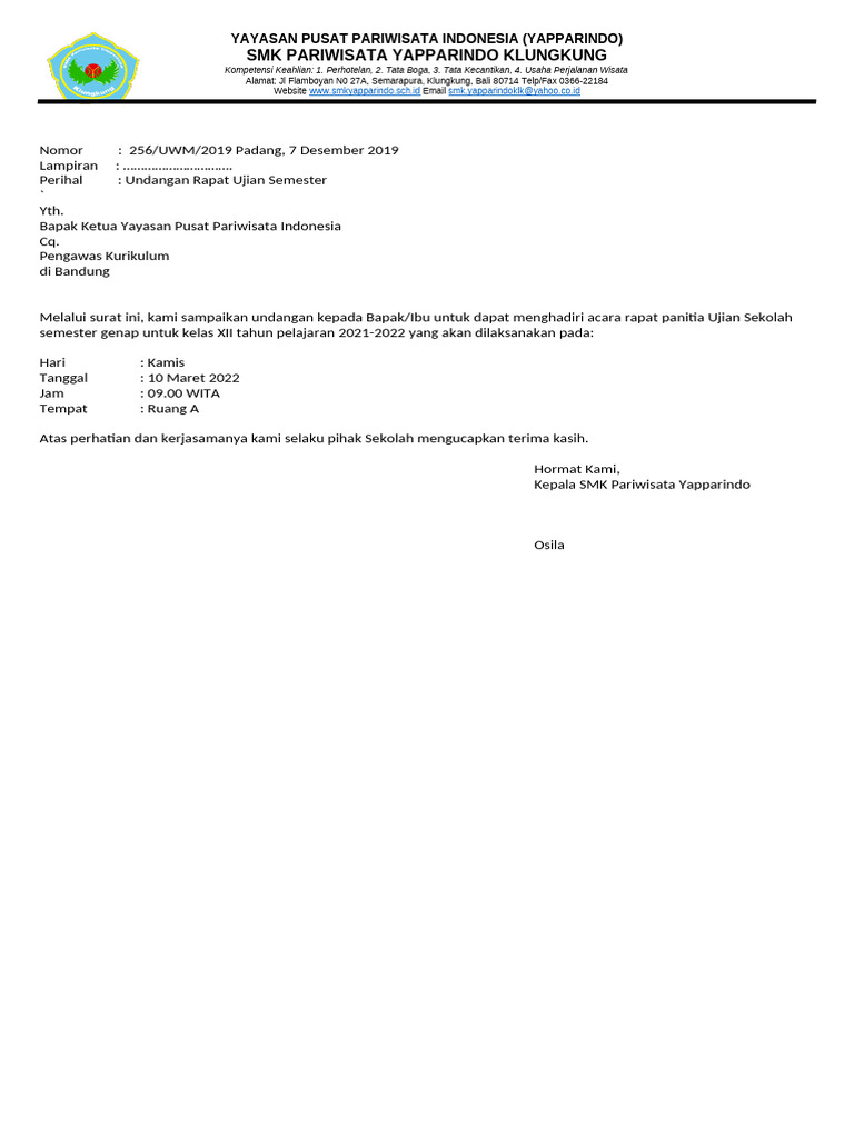 surat undangan | PDF