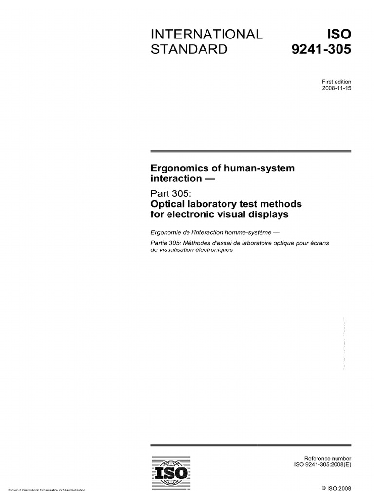 Iso 9241-305-2008 | PDF