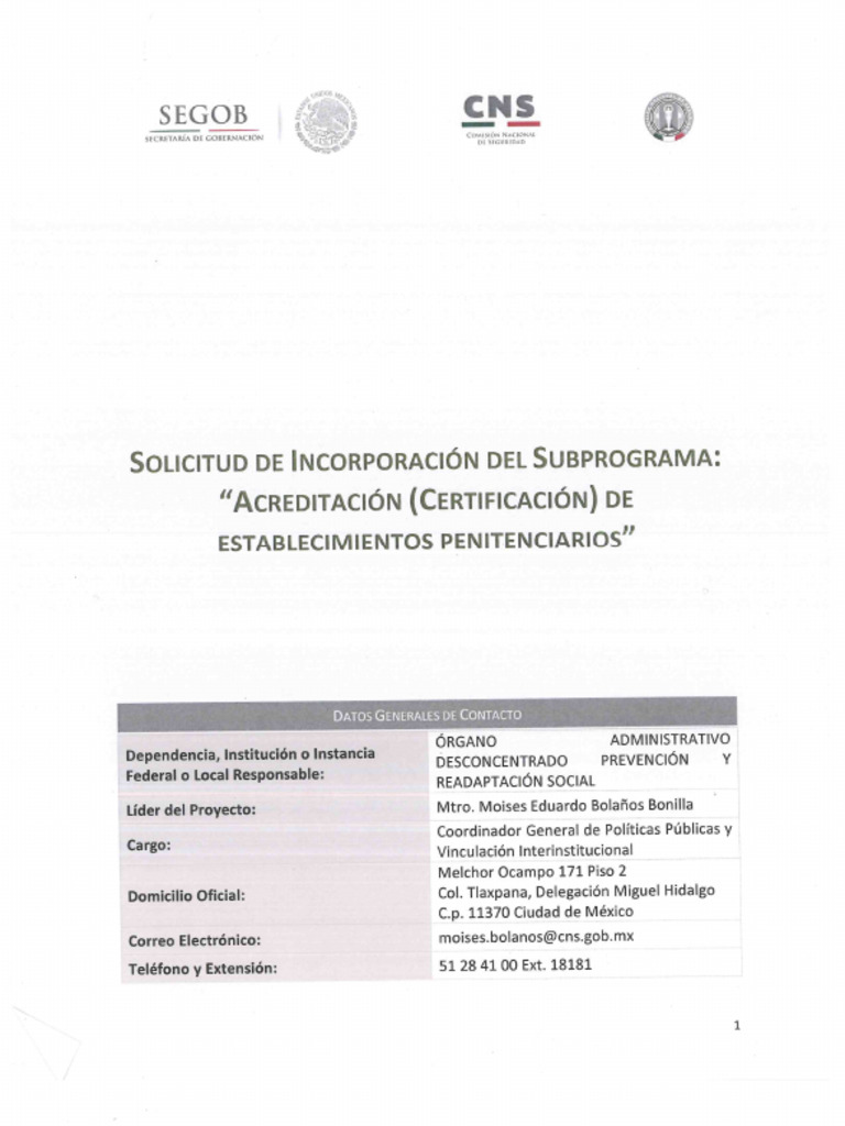 Acreditacion_certificacion_establecimientos_penitenciarios_I | PDF